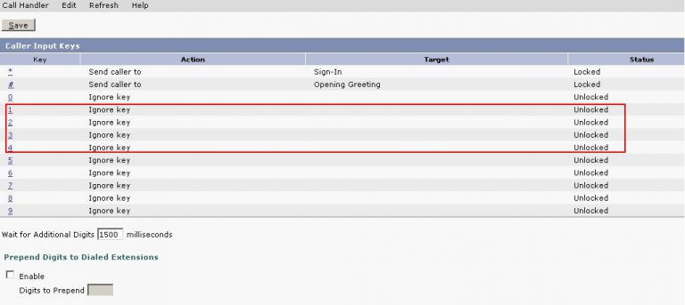 Cisco Unity Connection - Call Handlers