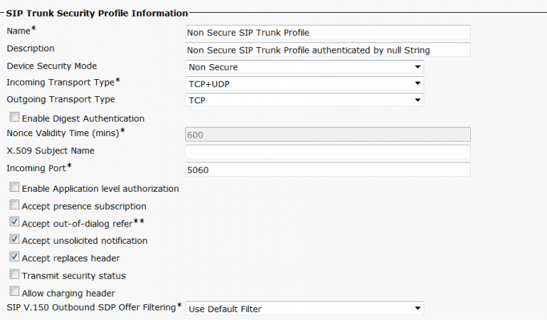 Unity Connection CUCM SIP Trunk Integration