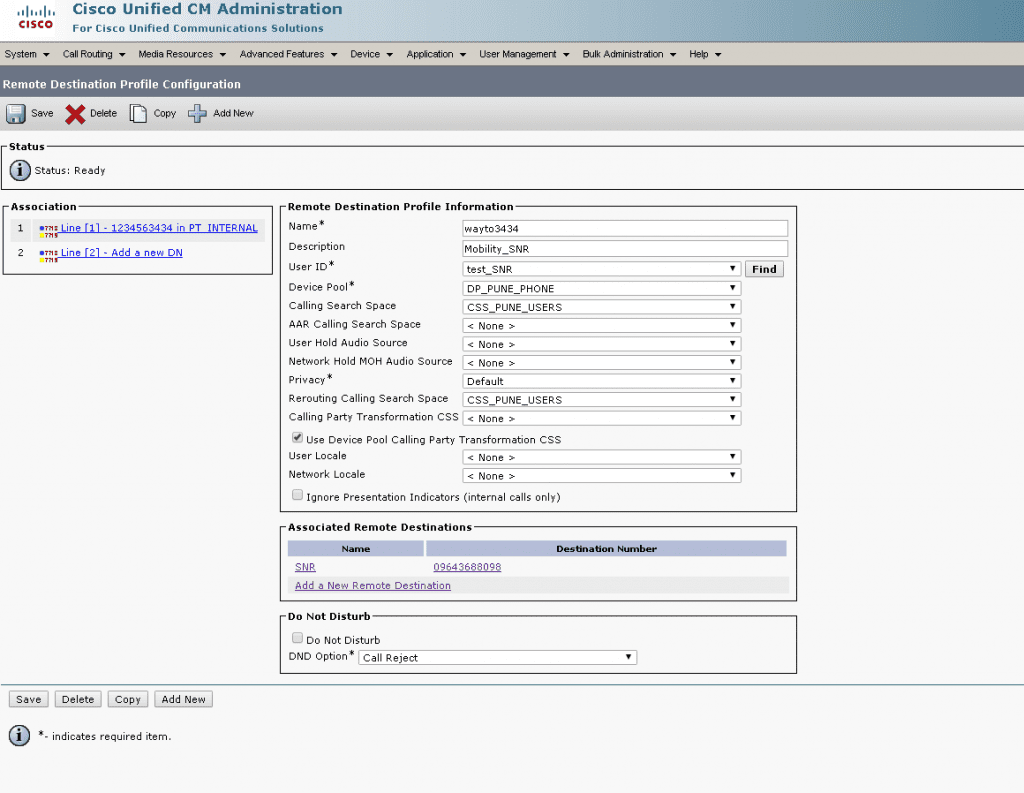 How to configure Single number reach?