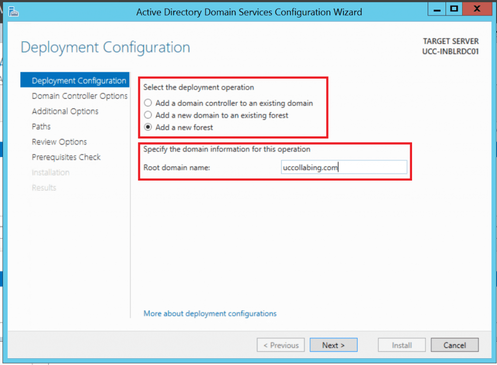 Installing Lync 2013 in Lab - Domain Controller Setup