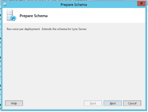 Installing Lync 2013 in Lab – Prepare Active Directory Wizard
