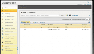 Installing Lync 2013 in Lab – Login & Testing Lync functionality