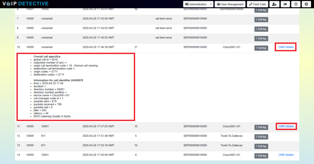 VoIP Detective - Demonstration of the tool