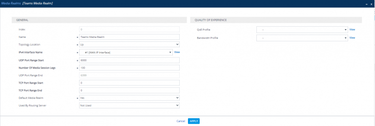 Teams Direct Routing with CUCM using Audiocodes SBC