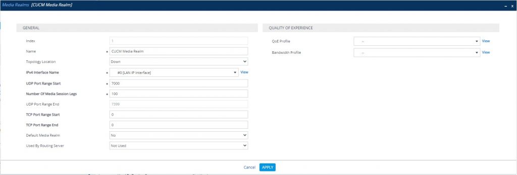 Teams Direct Routing with CUCM using Audiocodes SBC