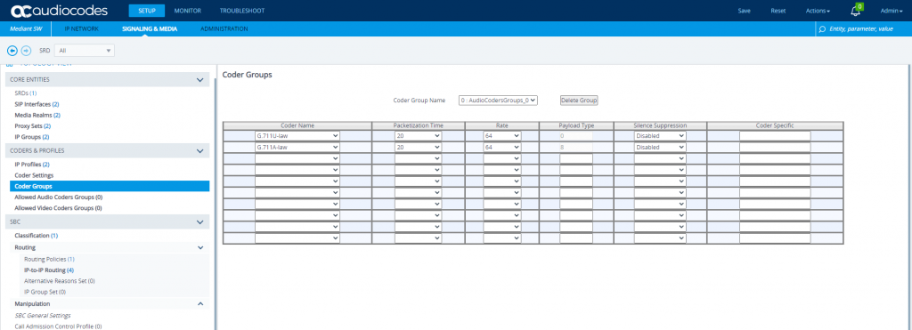 Teams Direct Routing with CUCM using Audiocodes SBC